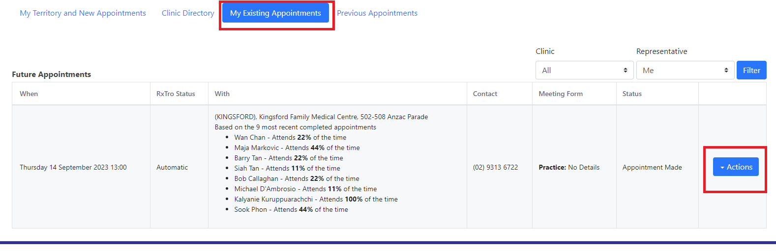 How do I add a Meeting topic to my existing appointments?